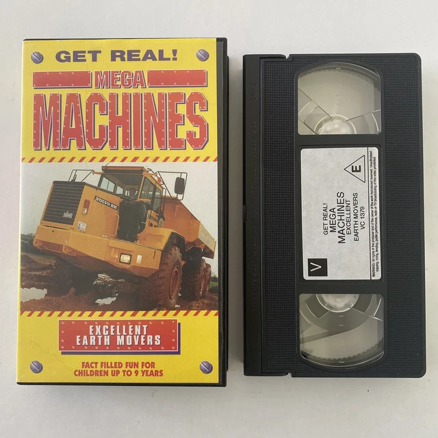 MEGA MACHINES EXCELLENT Earth Movers VHS PAL Video Tape Get Real John ...