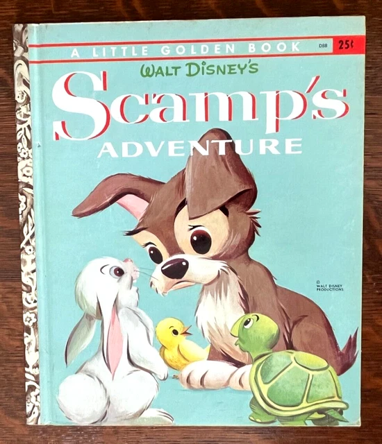 DISNEY'S SCAMP'S ADVENTURE ~ vintage Little Golden Book ~ 1st print at ...