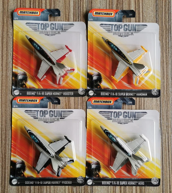 4 X MATCHBOX TOP GUN MAVERICK BOEING F/A-18 SUPER HORNET ROOSTER ...