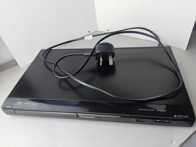 PANASONIC DVD CD Player DVD S48 Slim No Remote Tested & Working £11.99 ...