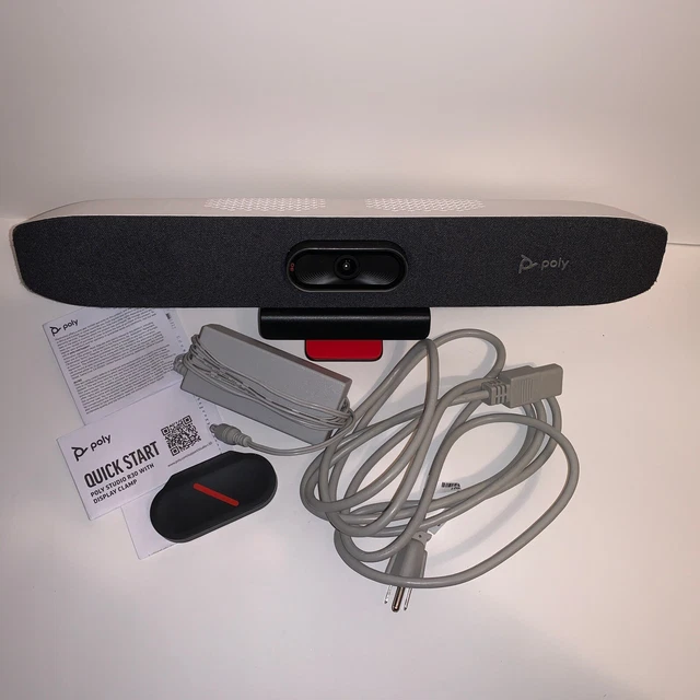 POLY POLYCOM STUDIO R30 USB Video Bar 4K with Zoom and Noise Canceling ...