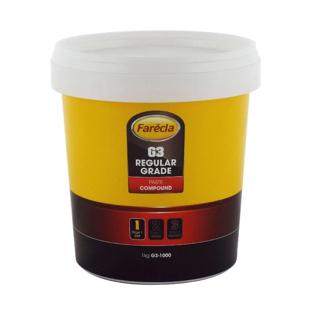 FARECLA G3 RUBBING Compound Regular Cutting Paste 1kg Tub Car Polishing ...