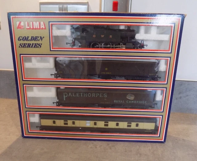 LIMA OO GAUGE Golden Series Set GWR 2-6-2 Locomotive & Wagons. Boxed £ ...