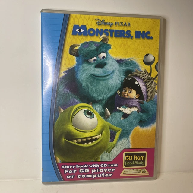 DISNEY MONSTERS INC CD / CD ROM Read Along Book And Disc - Play In Car ...