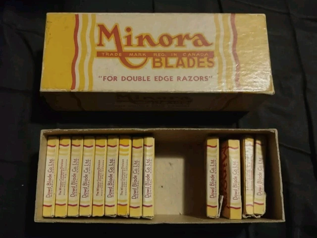 VINTAGE MINORA BLADES For Double Edge Razors $17.99 - PicClick CA