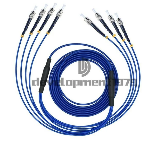 ST-ST UPC 4 Cores Armored Fiber Patch Cord SM 4 Strand Fiber Optic ...