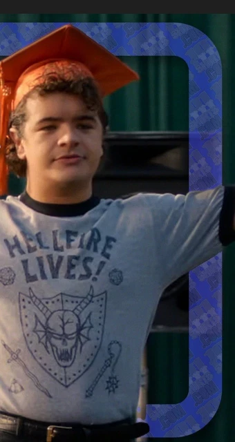 STRANGER THINGS OFFICAL HELLFIRE LIVES!!! Tshirt As Seen On DUSTIN ...