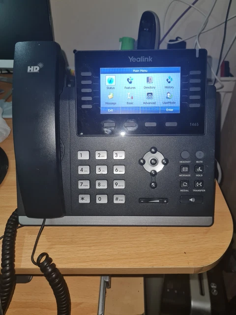 YEALINK T46S IP Phone without power supply £25.00 - PicClick UK