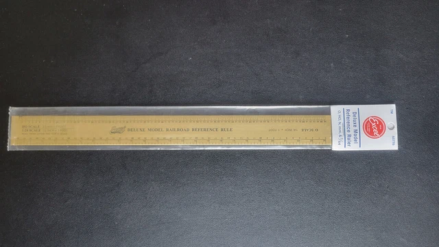 EXCEL DELUXE MODEL Railroad Reference Ruler 55778 $14.95 - PicClick