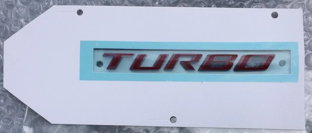 FORD FALCON FG-X XR6 Turbo boot lid BADGE emblem - XR6 - "Turbo" RED ...