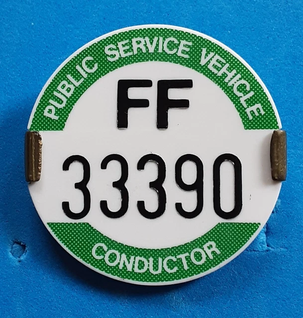 PSV BUS CONDUCTOR Badge - Pcv Public Service Vehicle Badge - Ff.33390 £ ...