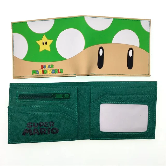 SUPER MARIO TOAD PVC Bi-fold Wallet Short Card Holder Coin Purse £8.39 ...