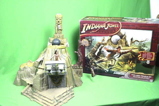 INDIANA JONES LOST Temple Of Akator Playset Boxed Complete Hasbro 3.75 ...