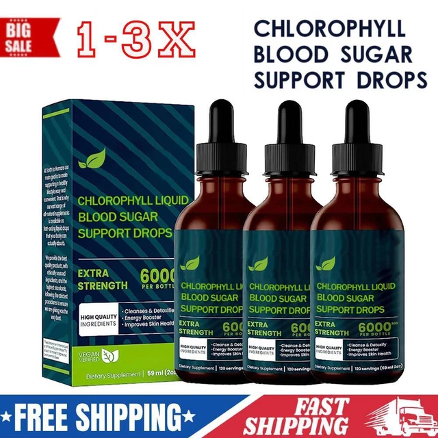 CHLOROPHYLL ALL NATURAL Extract Liquid Drops Water Soluble Mint 1-3X ...