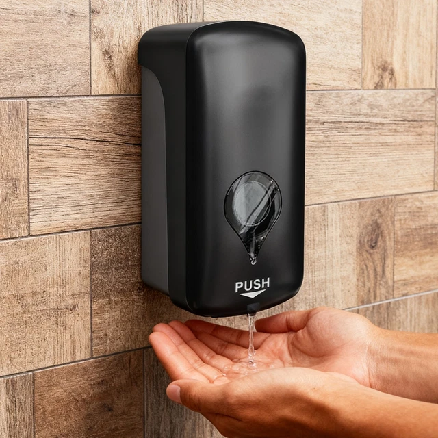 MANUAL DISPENSER 500ML Capacity Big Push Button Wall Mount Liquid $46. ...