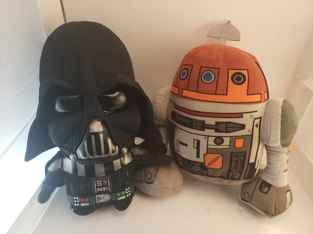 TALKING DARTH VADER and R2D2 Star Wars Plushy £33.77 - PicClick UK