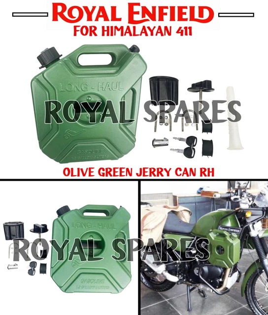 ROYAL ENFIELD HIMALAYAN 411 "OLIVE GREEN JERRY CAN, RH"- With Express ...