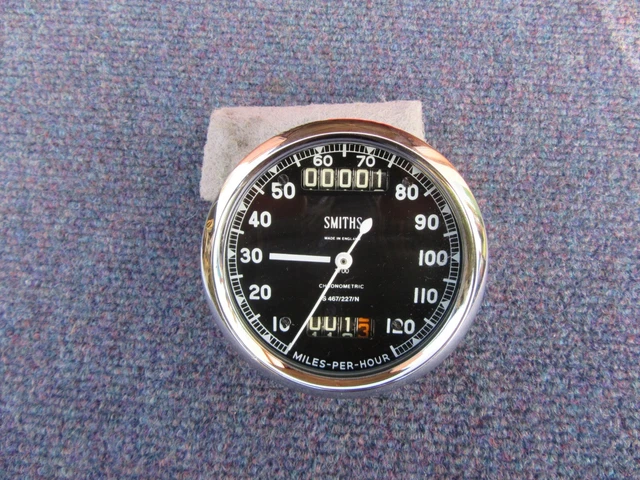 VINTAGE RESTORED SMITHS Chronometric Speedo Speedometer Triumph Norton ...