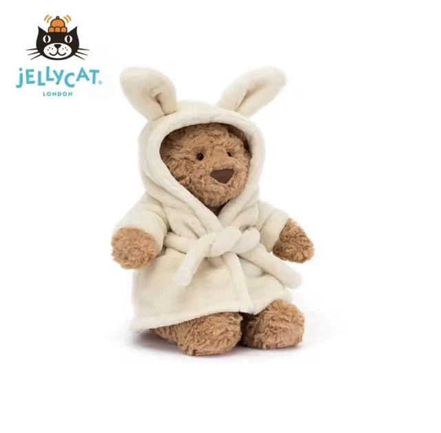 BRANDNEW JELLYCAT Bartholomew Bear Plush Bathrobe Teddy with Soft Robe ...