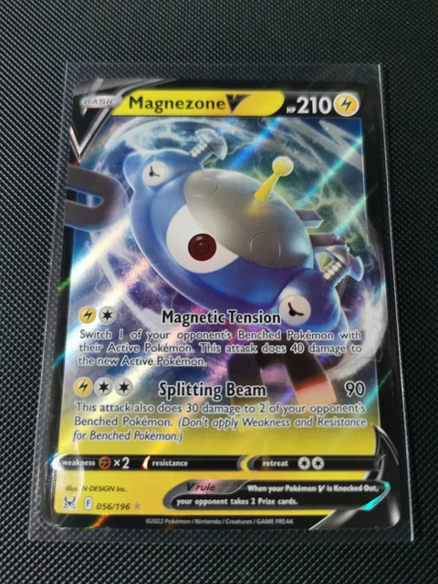POKÉMON TCG MAGNEZONE V Schwert & Schild - Verlorener Ursprung 056/196 Regular Ultra Rare EUR 3 ...