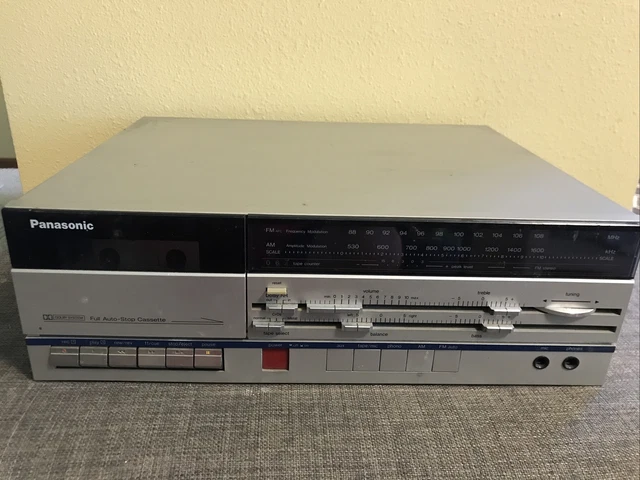 PANASONIC VINTAGE SG-P100 AM/FM Stereo Receiver Cassette Tape Player ...