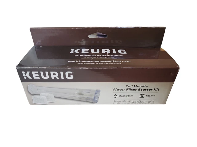 KEURIG TALL HANDLE Water Filter Starter Kit with 2 Filter Cartridges ...