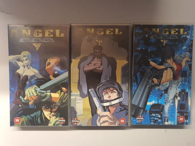 ANGEL COP VHS Vol 2 3 4 (1990s) Manga Entertainment UK PAL Anime Dubbed ...