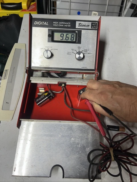 SNAP ON DIGITAL High Impedance Volt Ohm Meter MT 470 Multimeter Meter ...