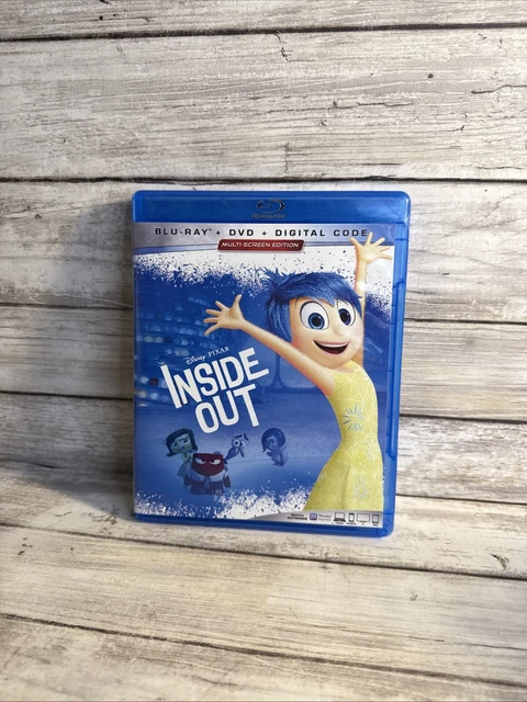 DISNEY PIXAR INSIDE Out (Blu-ray, DVD, Digital) Multi-Screen Edition ...