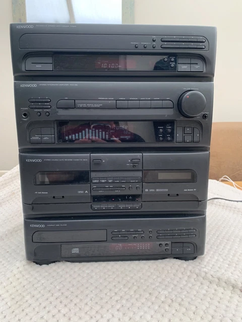 KENWOOD STEREO STACK system : CD player, double tape deck, tuner ...