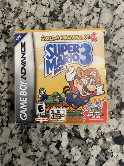 SUPER MARIO ADVANCE 4 Super Mario Bros 3 autentico per Nintendo Game ...