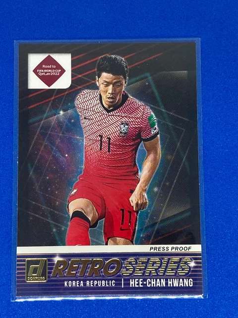 CARTA CALCIO HEE Chan Hwang Korea Retro Series Panini Donruss prova ...