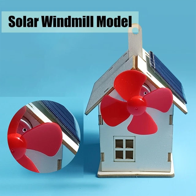 DIY SOLAR WINDMILL Model Solar Power Educational Kit Experiment Stem ...