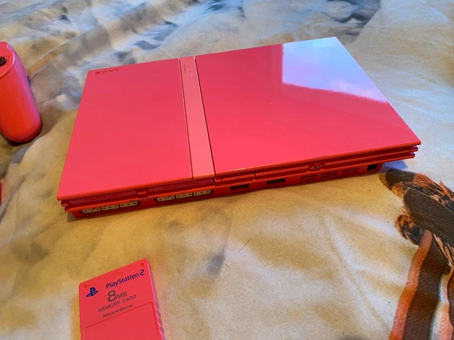 SONY PLAYSTATION 2 PS2 Slim Pink Console 2 Controllers Singstar 2 SCPH ...