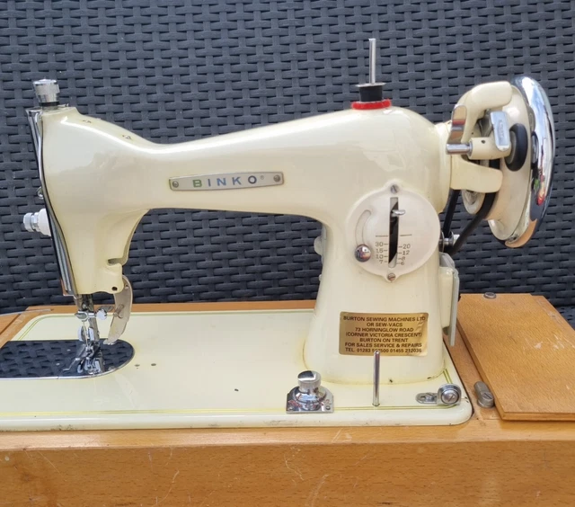 VINTAGE 1950S ELECTRIC Sewing Machine Made In Japan Binko Tested Fully ...