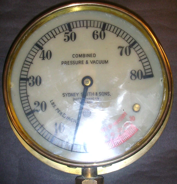 VINTAGE BOURDON COMBINED pressure and vacuum gauge £21.00 - PicClick UK