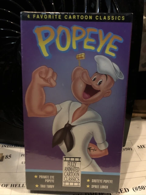 POPEYE VHS VIDEO Tape New Animated Cartoon Classics Factory Sealed $17. ...