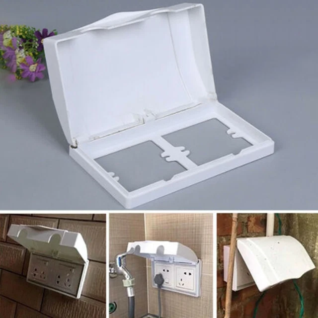 CHILD SAFETY SOCKET Protector Electric Plug Cover Double Sockets Splash ...