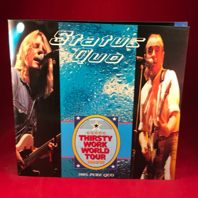 STATUS QUO THIRSTY Work World Tour Official 1994 UK tour Programme program £8.30 - PicClick UK