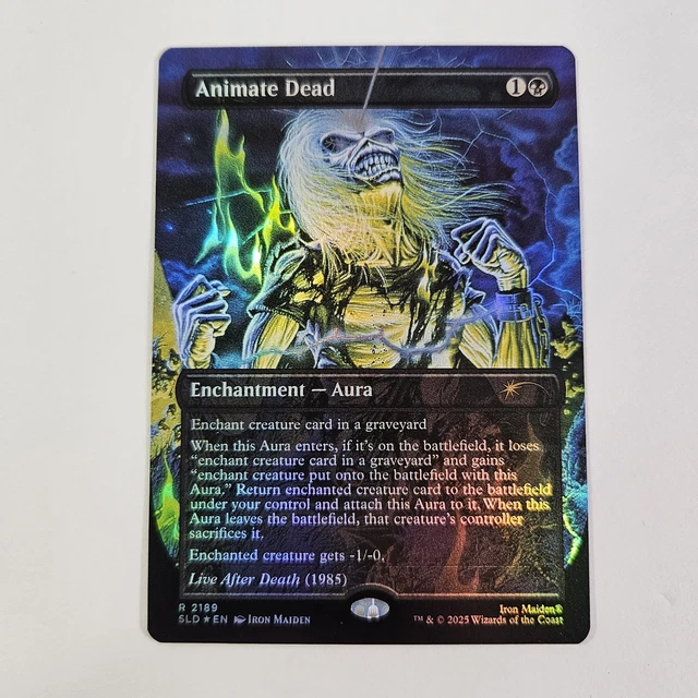 ANIMATE DEAD FOIL Secret Lair X Iron Maiden: Album Art MTG SLD 2189 $59 ...