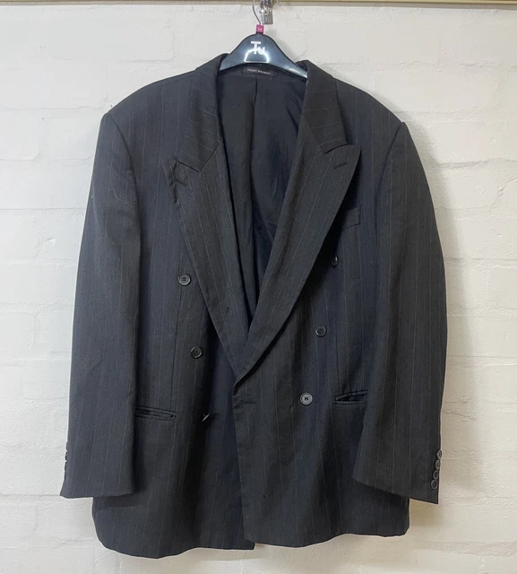 MENS PIERRE BALMAIN Black Pinstripe Formal Blazer Size 42M £4.95 ...