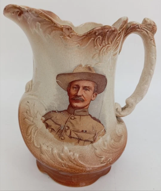 VINTAGE MAJOR GENERAL Baden-Powell Water Jug Brown/Beige Scouts ...