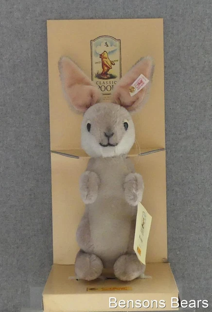 STEIFF 2000 RABBIT Disney Classic Winnie The Pooh Series Grey Mohair ...