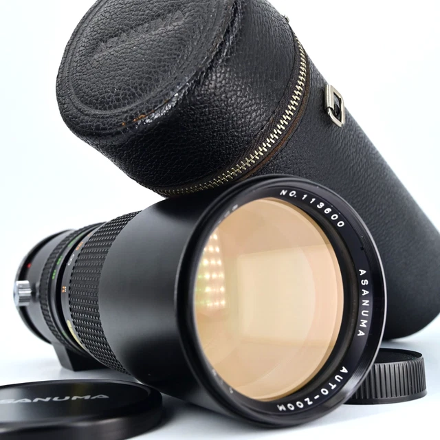 ASANUMA AUTO 100-300MM f5 Telephoto Zoom Lens + Case Caps Hood. M42 ...