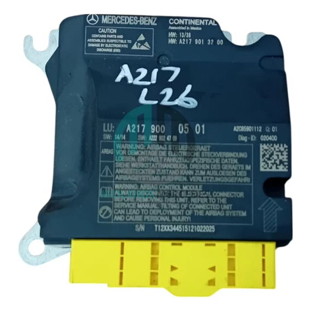 MERCEDES-BENZ S CLASS S63 AMG A217 SRS Control Module A2179000501 £100. ...
