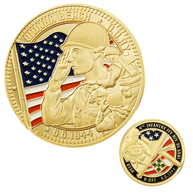 WORLD WAR II - D-Day 80th Anniversary Landing Challenge Coin $21.79 ...