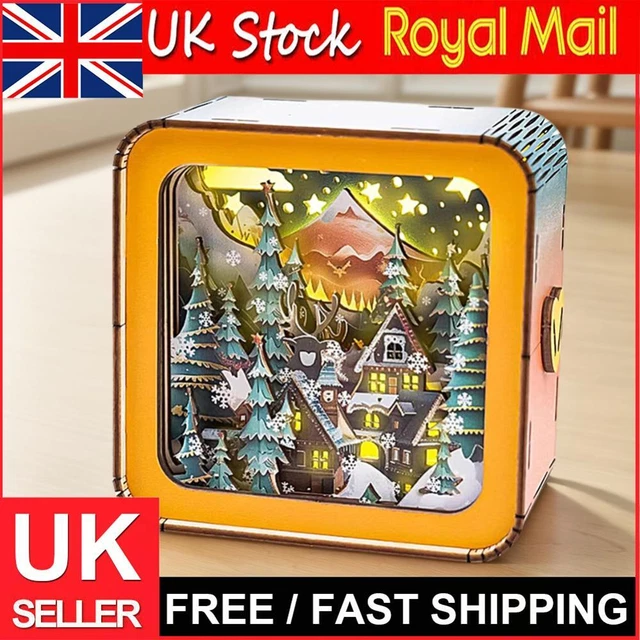 3D PUZZLES NIGHT Light Type-C 3D Wooden Puzzles Stepless Dimming for ...