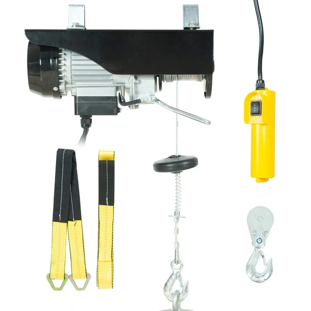 2200 LB ELECTRIC Hoist Winch Hoist Crane Lift 110V Industrial Automatic ...