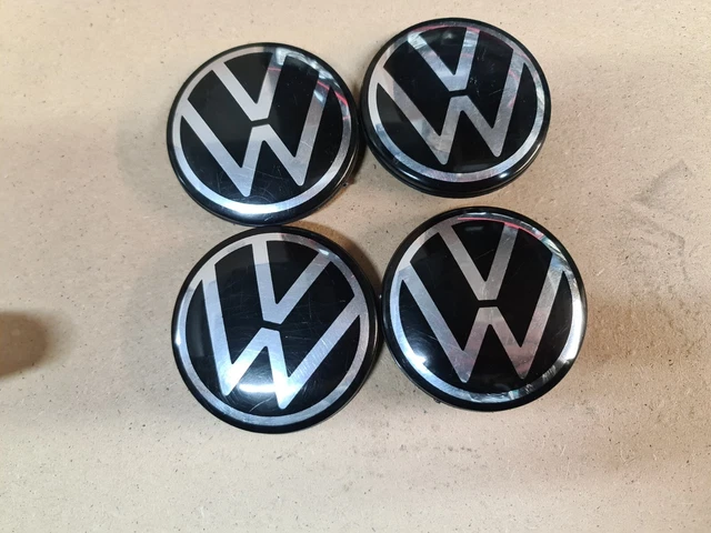 VW ALLOY WHEEL hub centre caps emblem logo 5H0601171 Golf Tiguan Passat ...