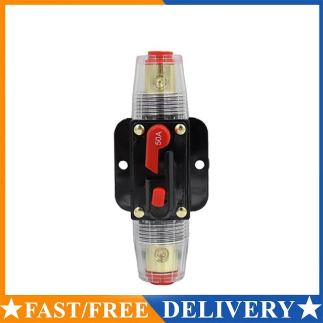 RESETTABLE CIRCUIT BREAKER 12-24V DC Short Protection Fuse Insurance ...